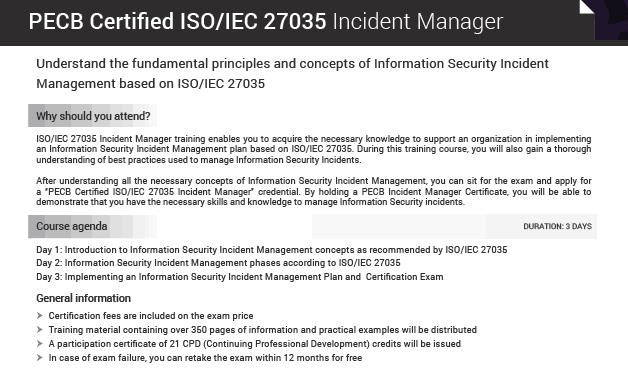 Information Security Incident Management Incident Manager - ISO 27035